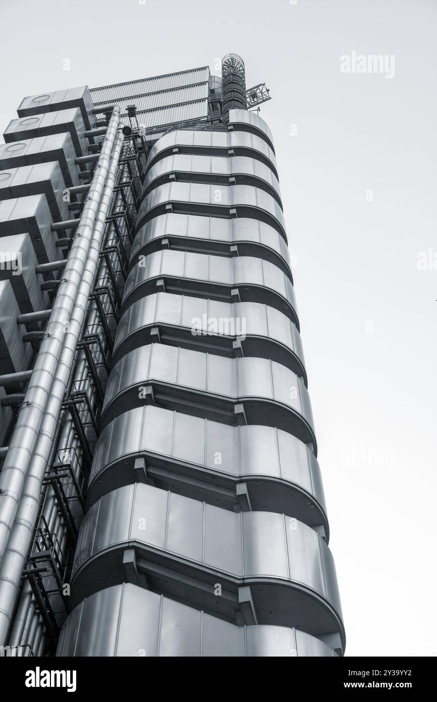 London, UK - April 25, 2019: The Lloyds building or Inside-Out Building ...