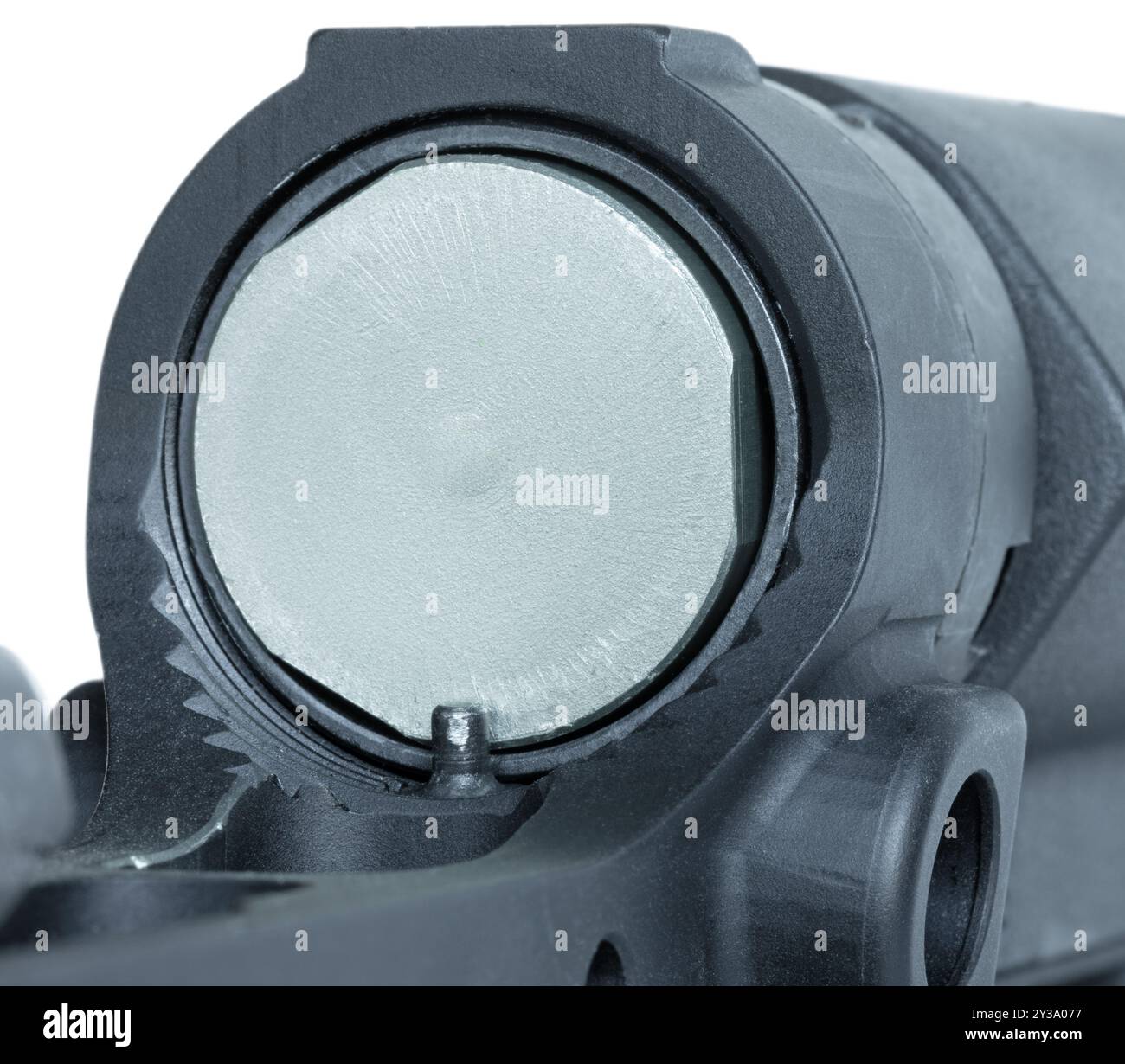 Buffer Retainer In Front Of An Assault Rifles Buffer Weight And Spring