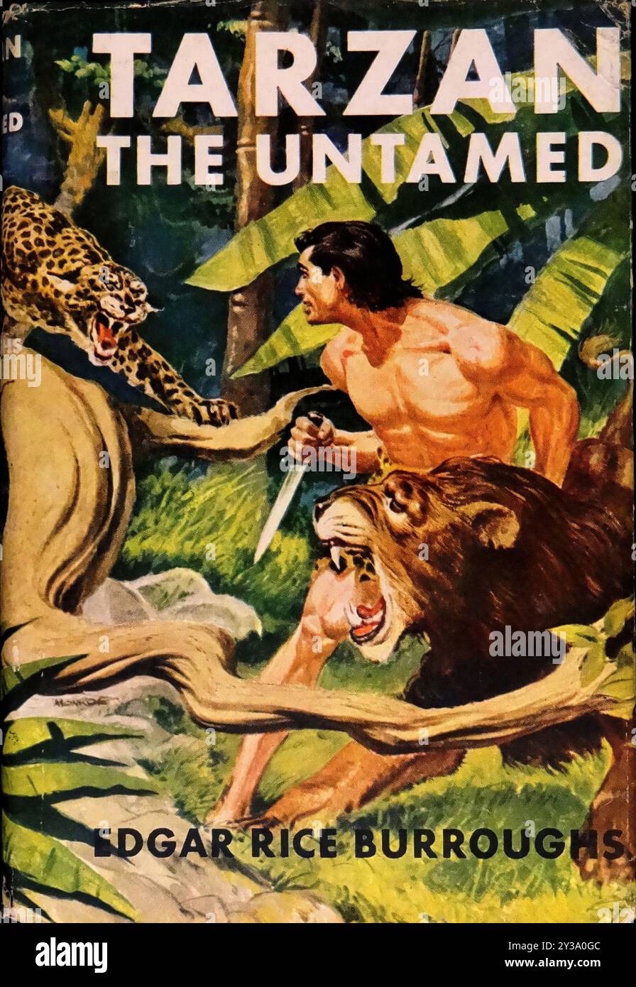 Edgar Rice Burroughs Tarzan the Untamed by Edgar Rice Burroughs Ny Grosset Dunlap 1948 Reprint ...