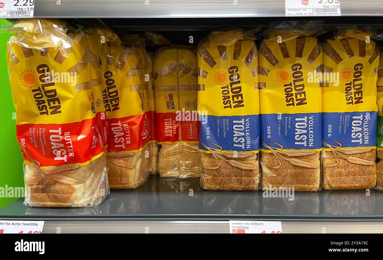 Bayern, Deutschland 13.September 2024: Hier der Blick im Supermarkt ...