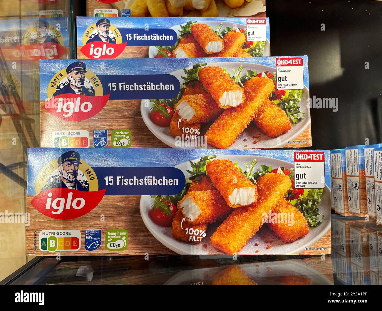 Bayern, Deutschland 13.September 2024: Hier der Blick im Supermarkt ...