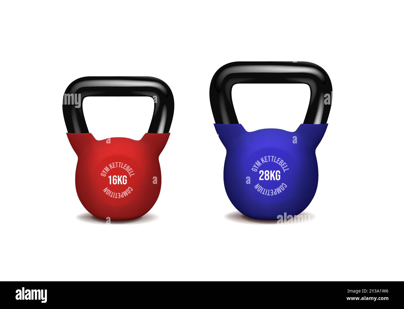 Kettlebells for weight exercises. Sports equipment. Simple flat illustration Stock Vector Image ...