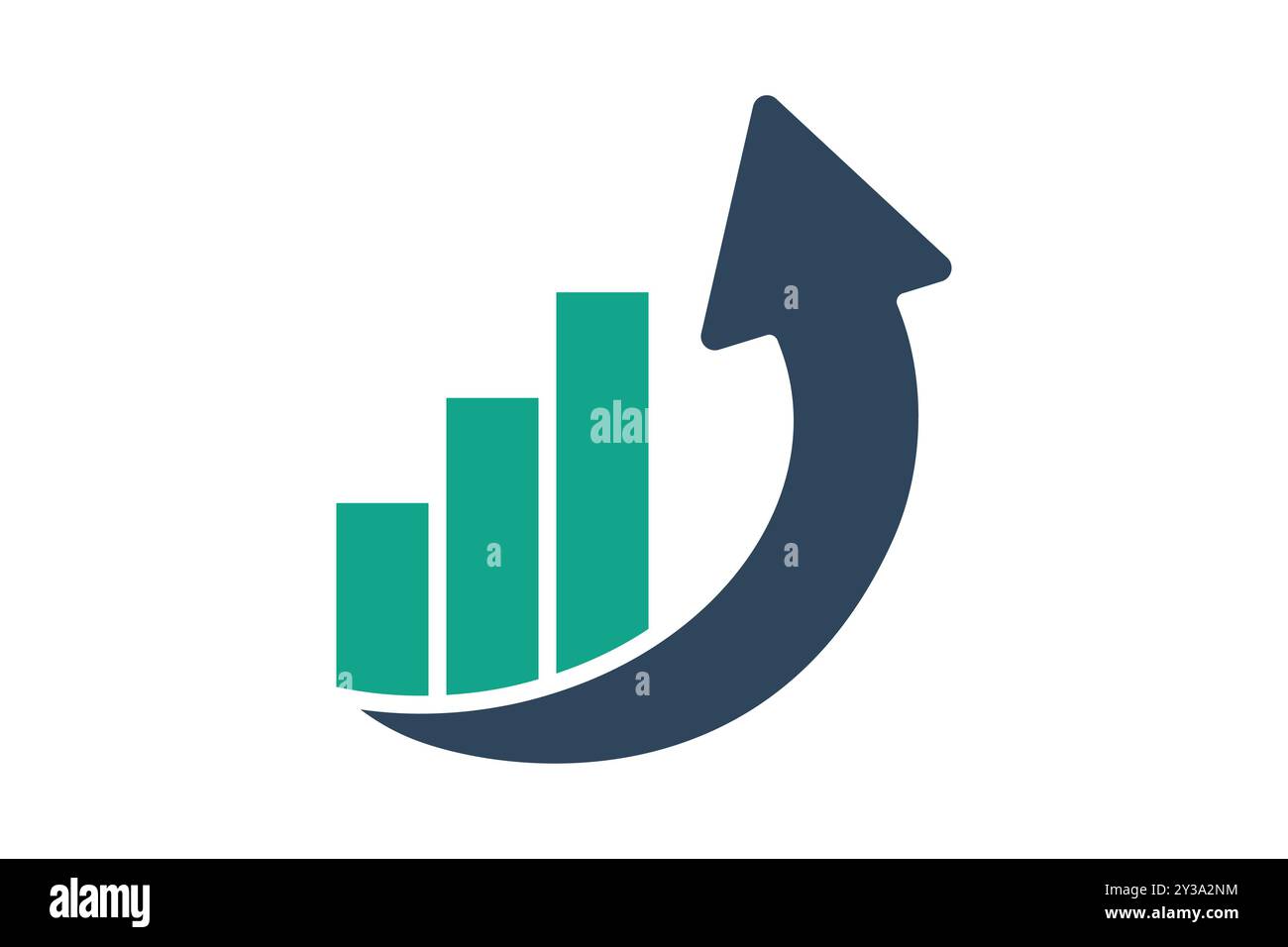 Trends icon. solid icon style. chart with up arrow. icon related to ... Trends icon. solid icon style. chart with up arrow. icon related to ...
