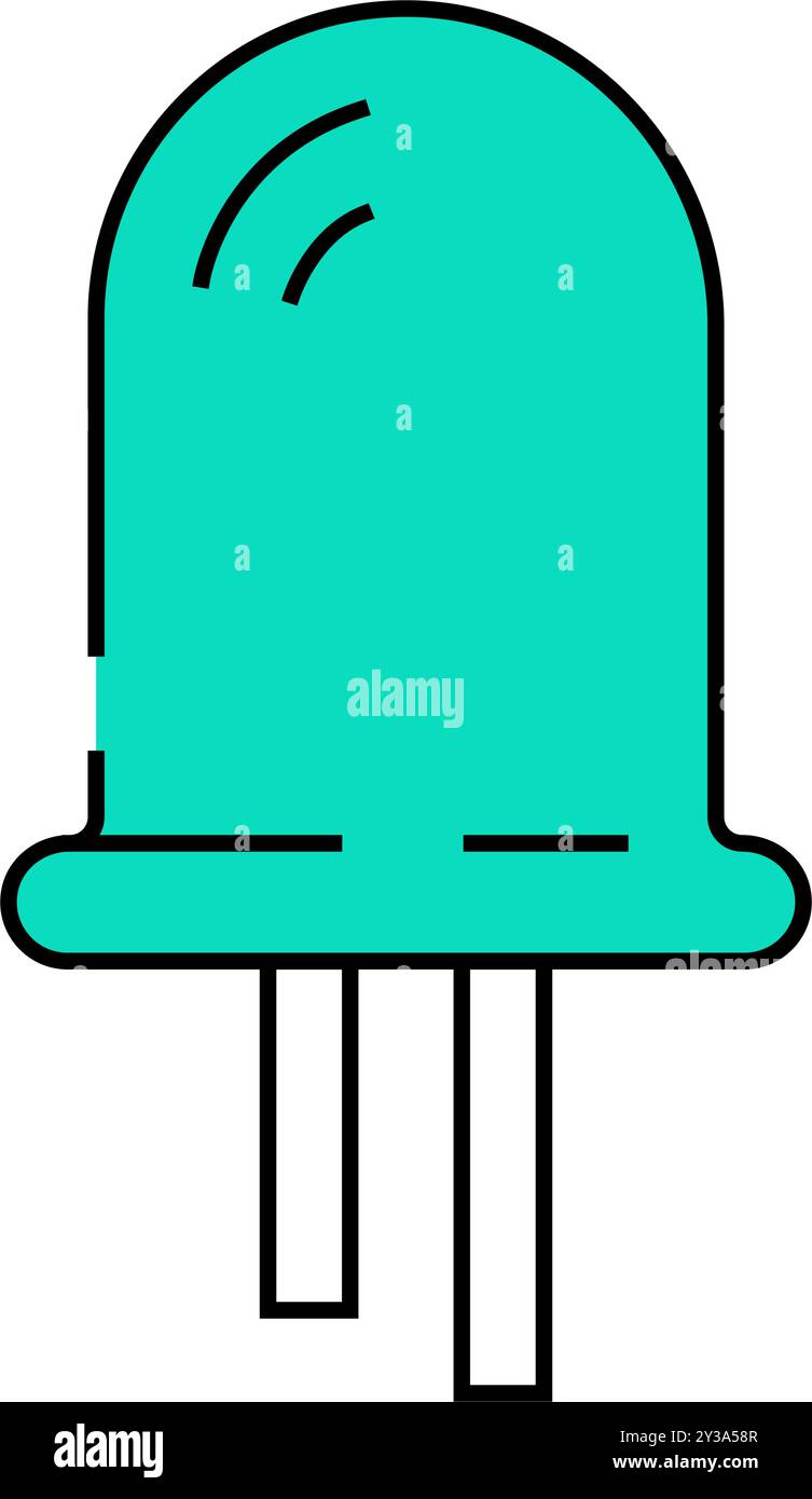 Diode Electrical Engineer Icon Color Illustration Stock Vector Image And Art Alamy