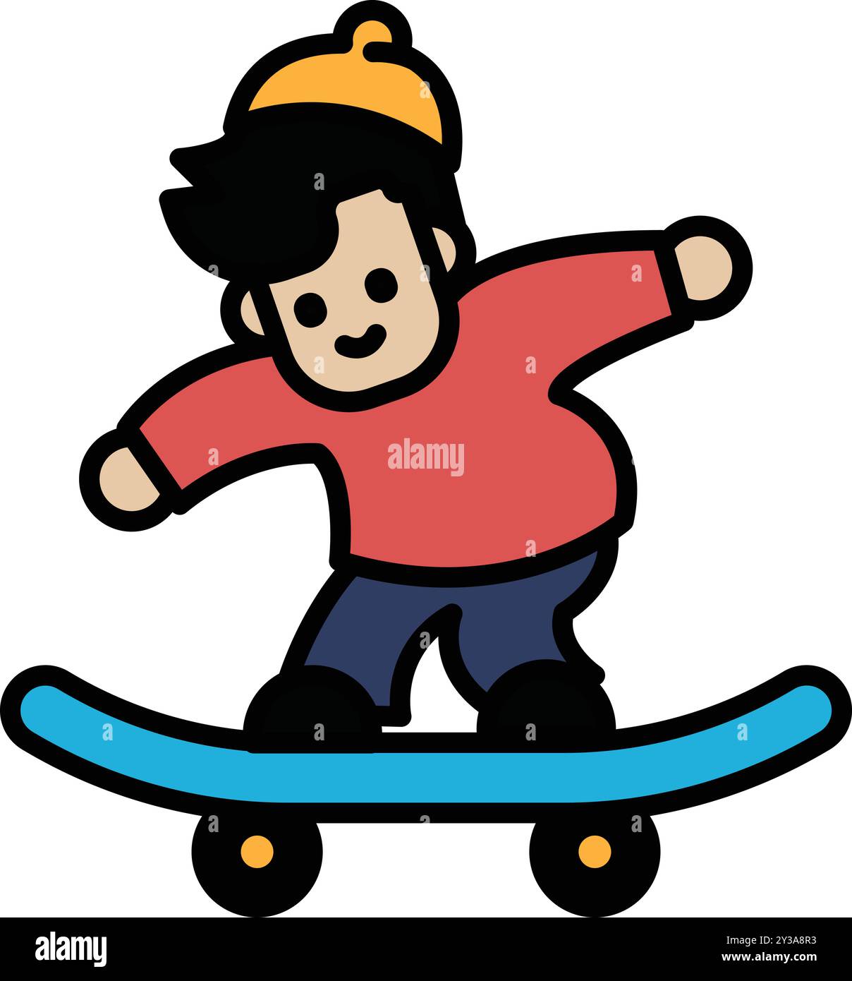 Boy stunt Stock Vector Images - Alamy