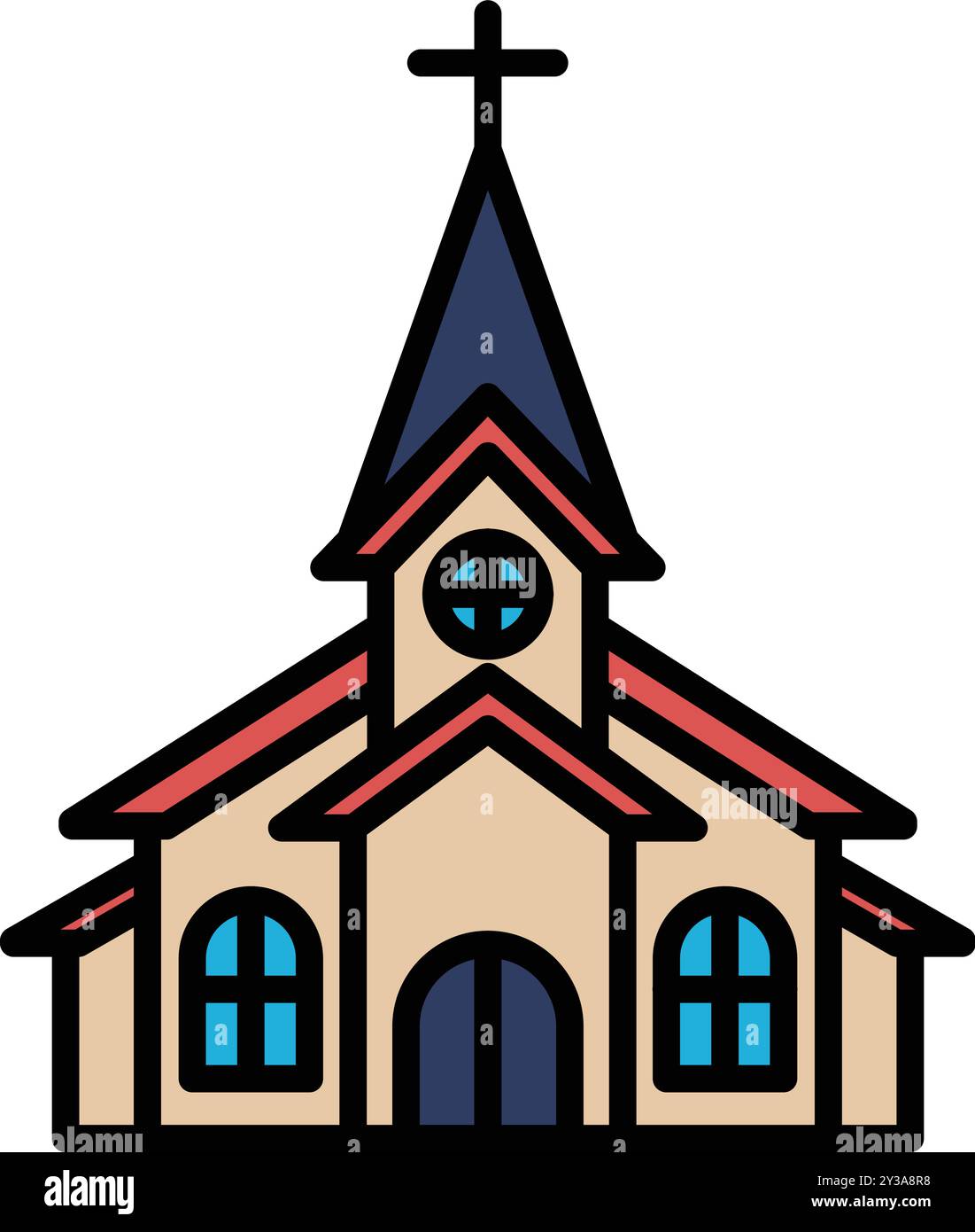 Steeple architecture Stock Vector Images - Alamy