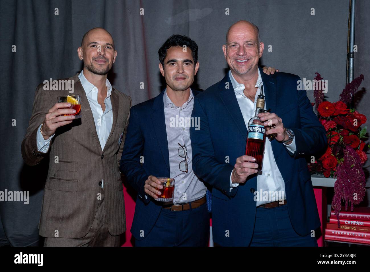 (L-R) Fred Berger, Max Minghella and Norman Golightly attend the "Shell ...
