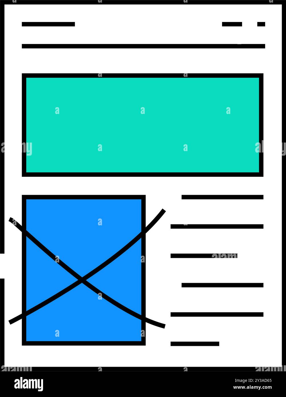 Live news editorial Stock Vector Images - Alamy