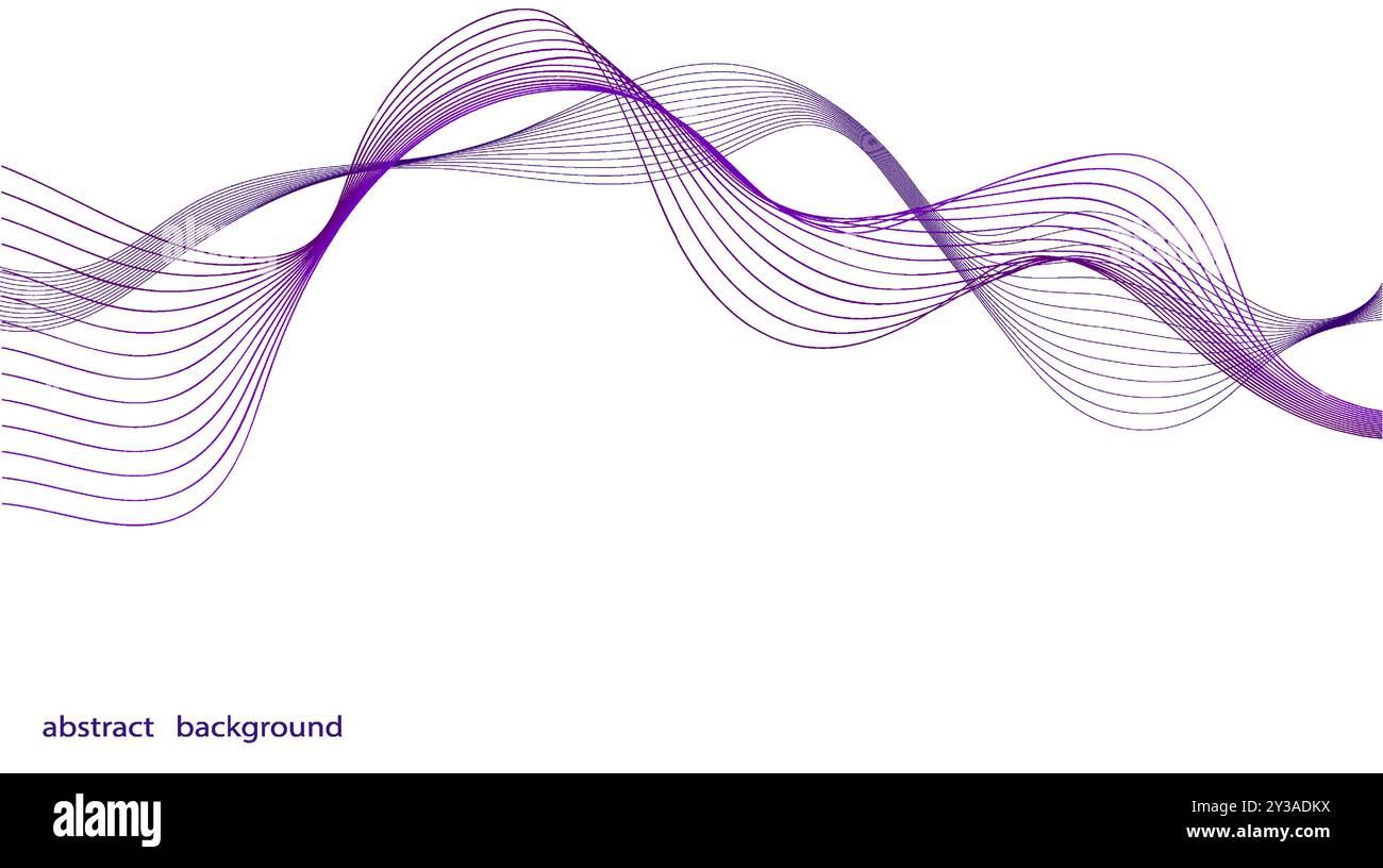 An Abstract Purple Wave Lines Background Design That Is Both Stylish ...