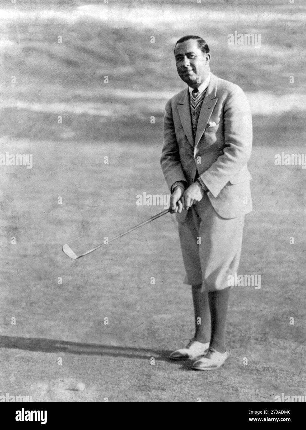 Famous golfer Walter Hagen with putter, c 1930 Stock Photo - Alamy