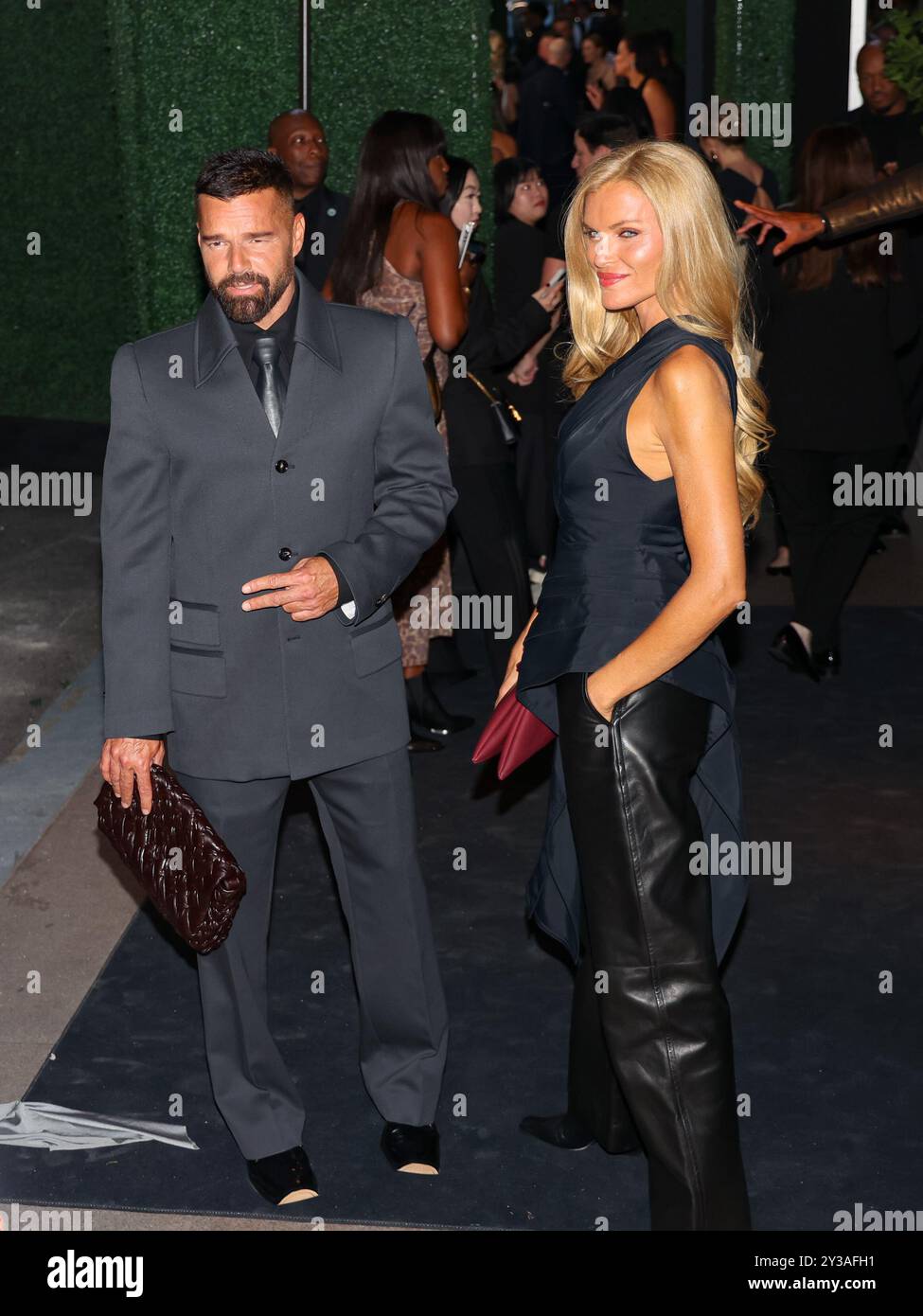 Ricky Martin and Esther Canadas are seen arriving at the Kering ...