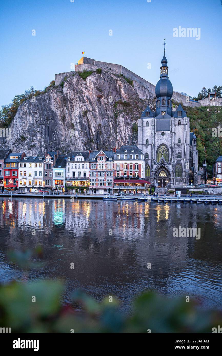 Fantastic evening in Dinant, Belgium Stock Photo - Alamy