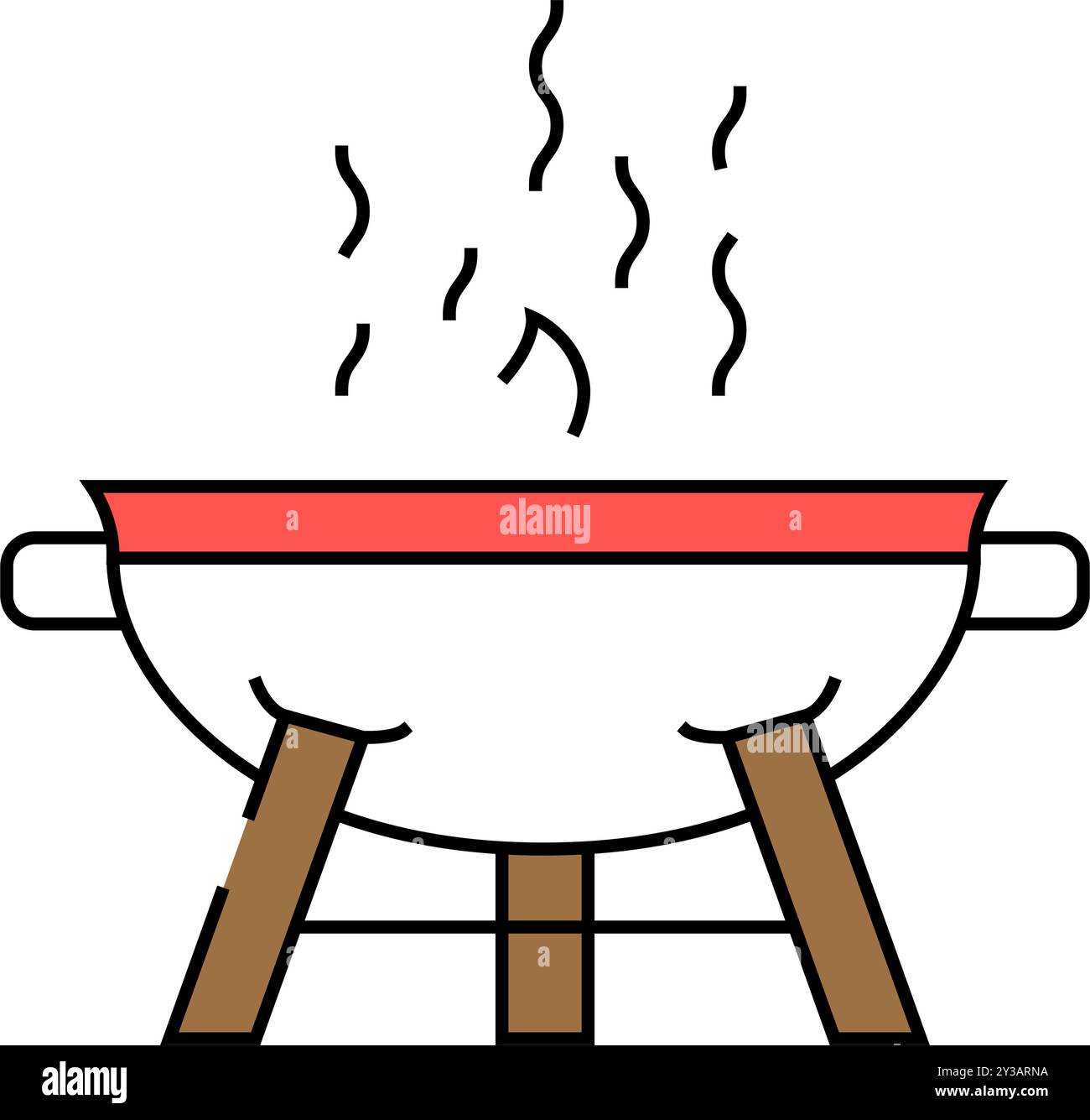 grill smell icon color illustration Stock Vector Image & Art - Alamy