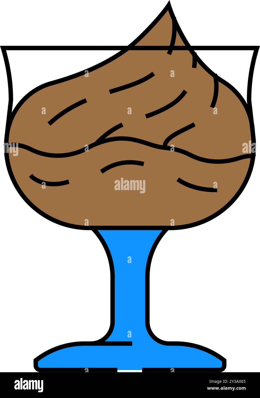 Chocolate pudding parfait cookie Cut Out Stock Images & Pictures - Alamy