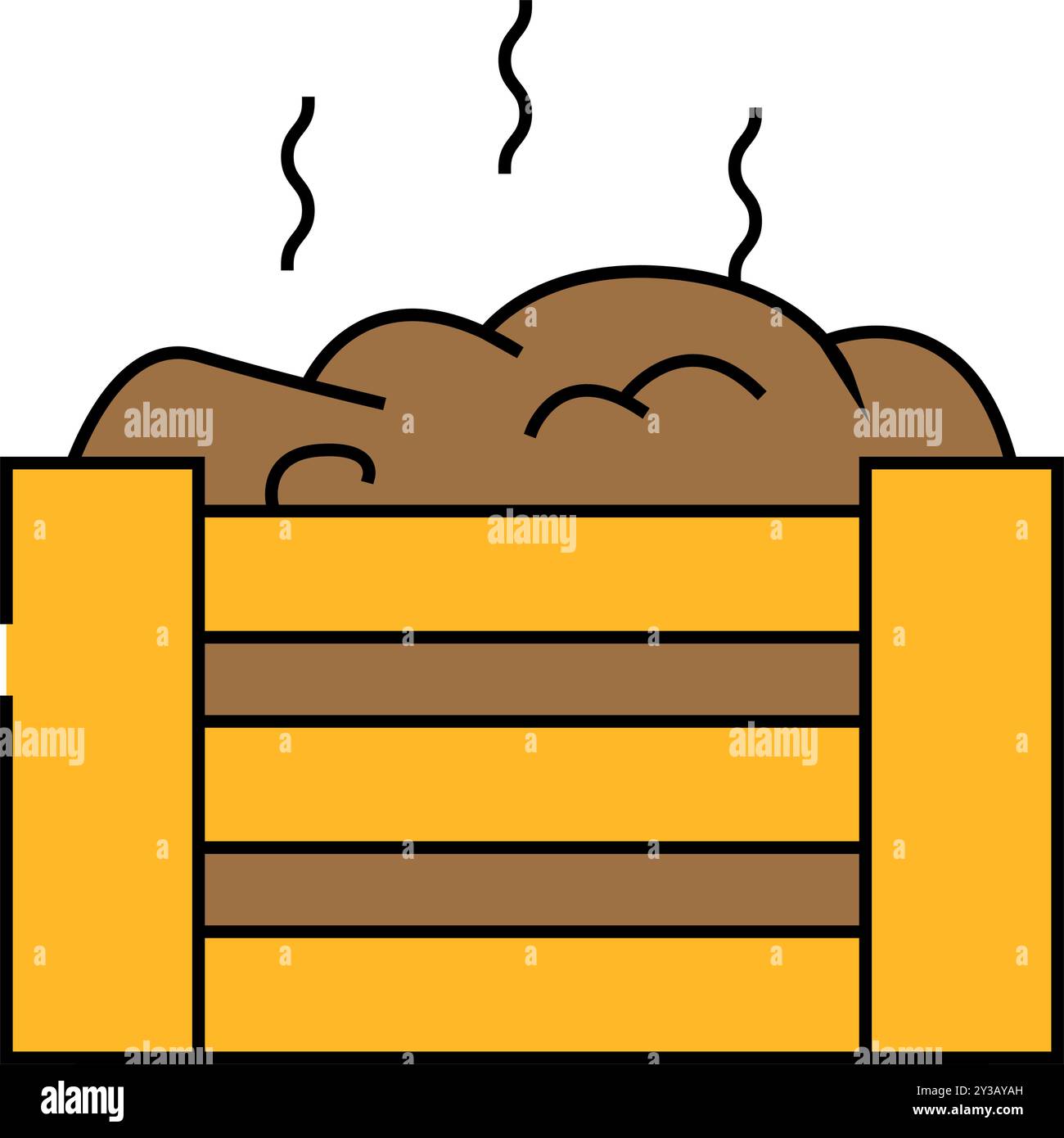 composting environmental icon color illustration Stock Vector Image ...