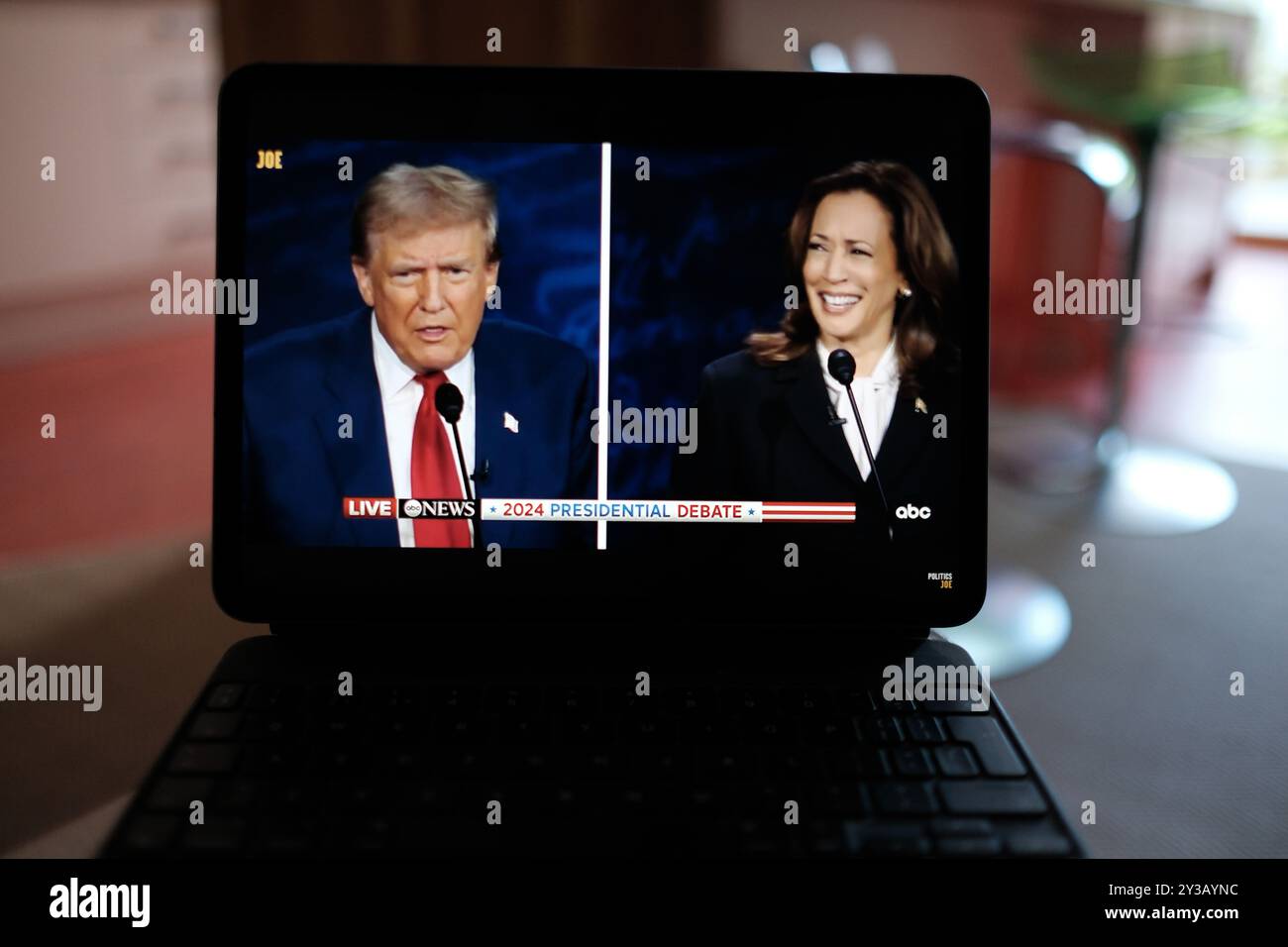 Trump biden debate 2024 hi-res stock photography and images - Alamy