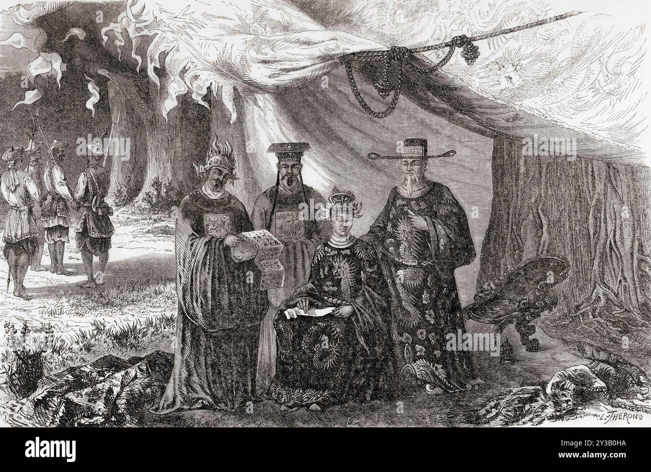 Cochinchina or Cochin-China: Portraits and costumes of the Emperor and ...