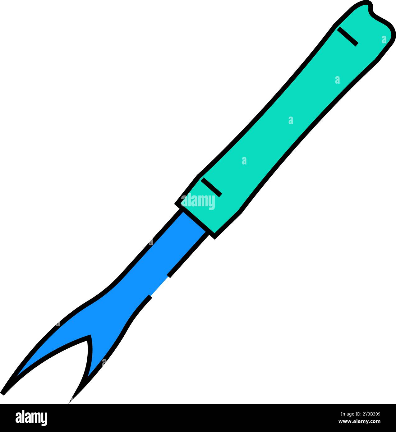 stitch ripper knitting wool icon color illustration Stock Vector Image ...