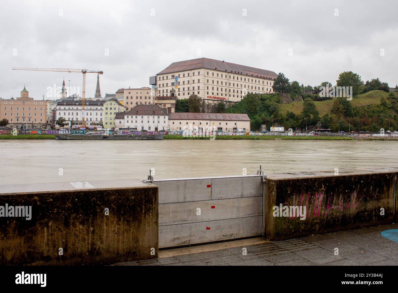 Linz, Urfahr, Hochwasser 13.09.2024, Linz, AUT, Urfahr, Hochwasser, im ...