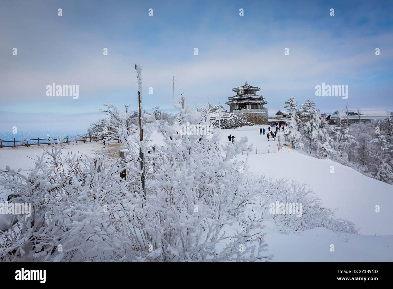 Korea Winter atop Deogyusan Mountain at Deogyusan National Park near ...