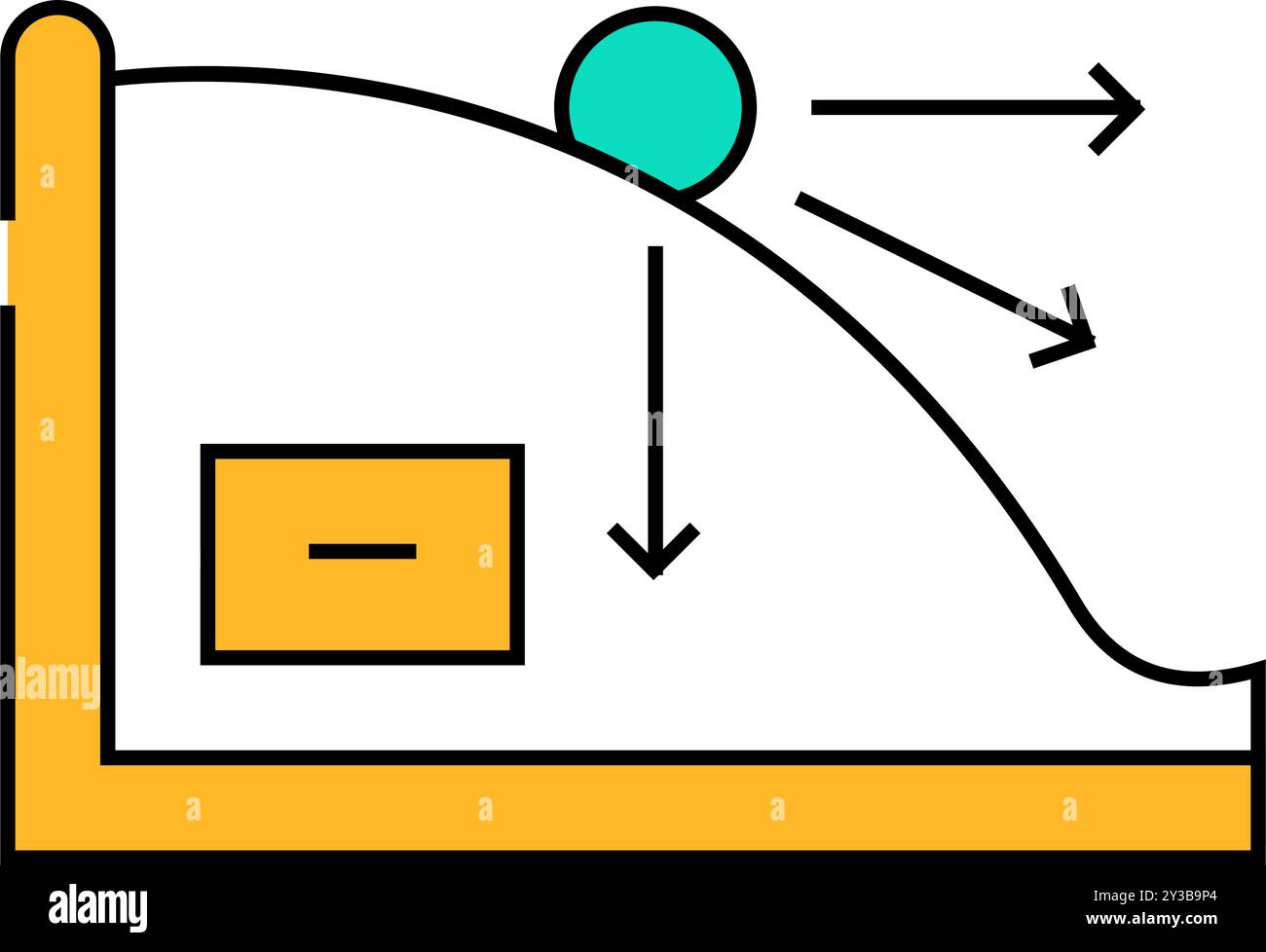 kinematics theory mechanical engineer icon color illustration Stock ...