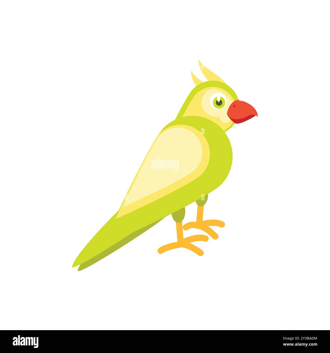 Yellow Parakeet Vector Illustration Stock Vector Image & Art - Alamy