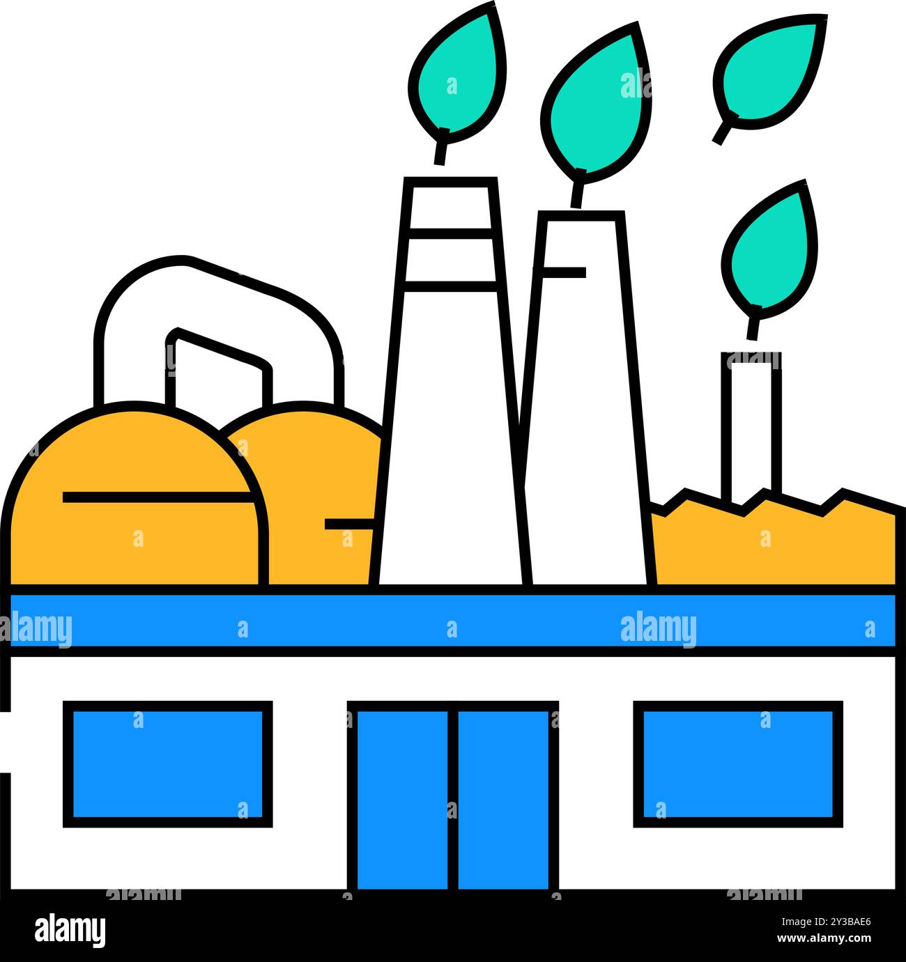 environmental compliance icon color illustration Stock Vector Image ...