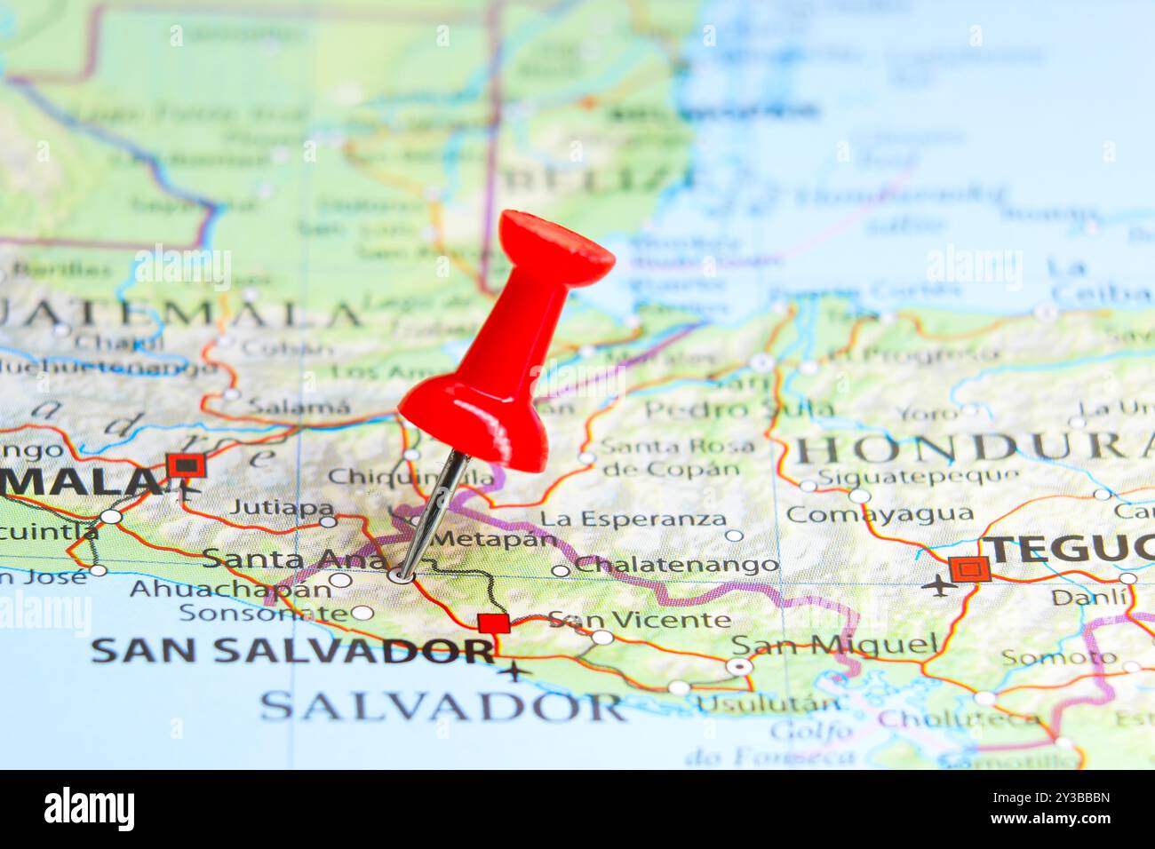 Santa ana mexico map hi-res stock photography and images - Alamy