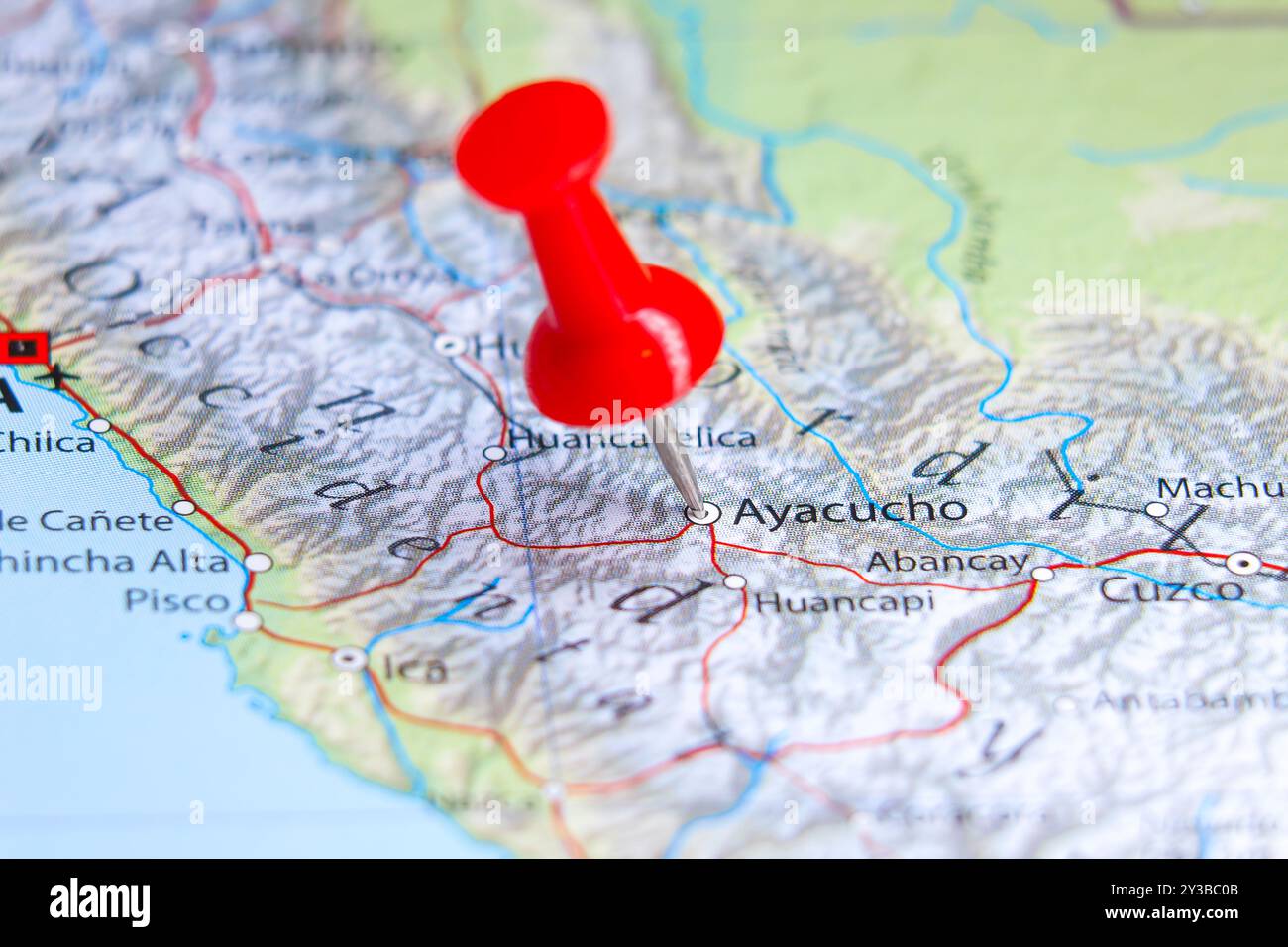 Ayacucho map hi-res stock photography and images - Alamy