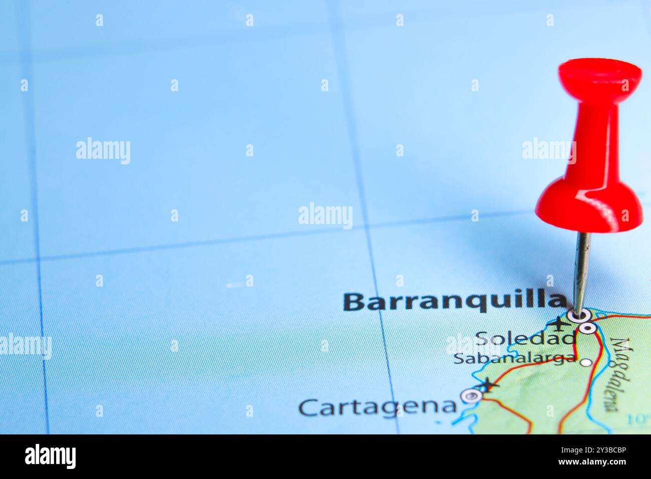 Barranquilla map hi-res stock photography and images - Alamy