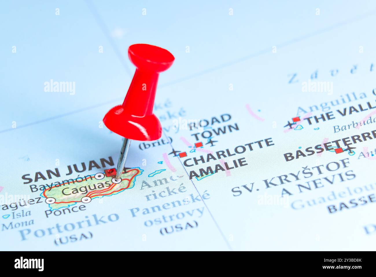 Country puerto rico map hi-res stock photography and images - Alamy