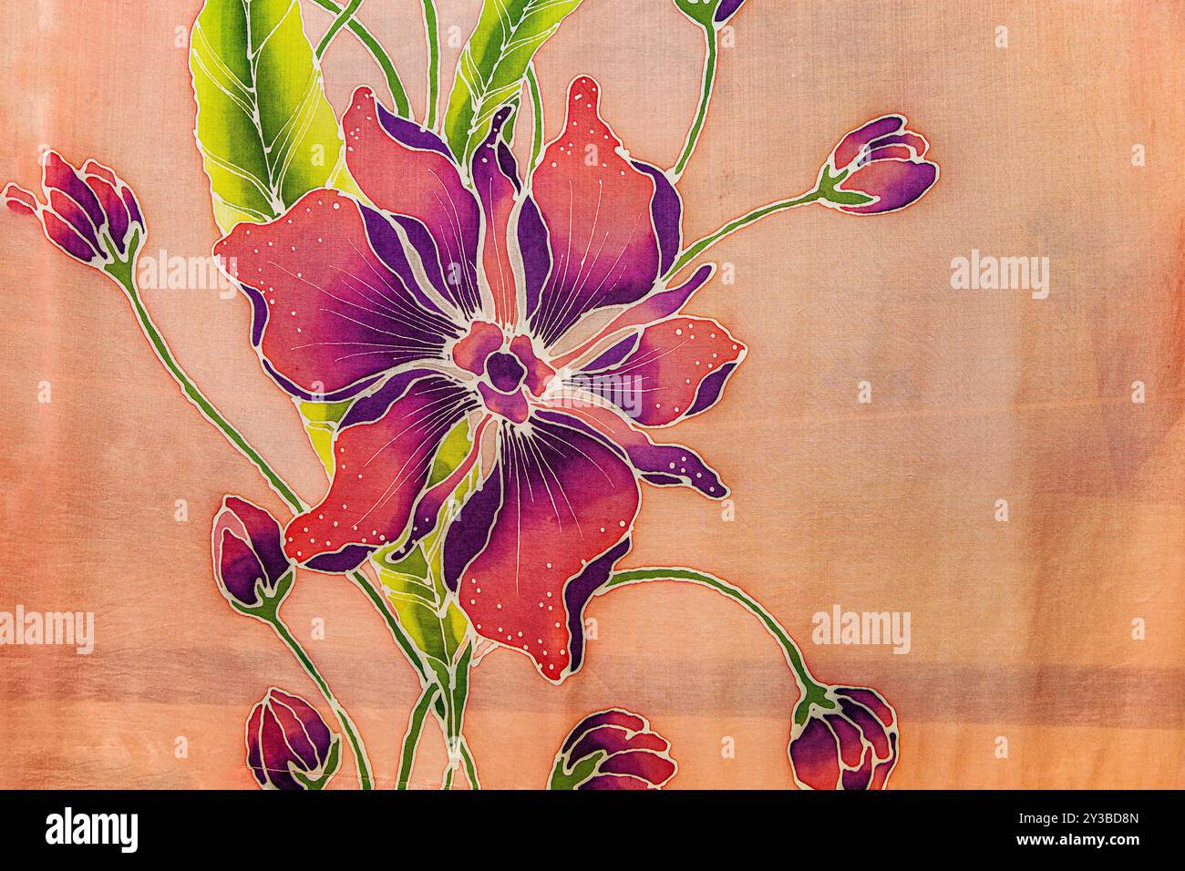 Kuala Lumpur, Malaysia. 04.08.2024. Batik design motif and pattern ...