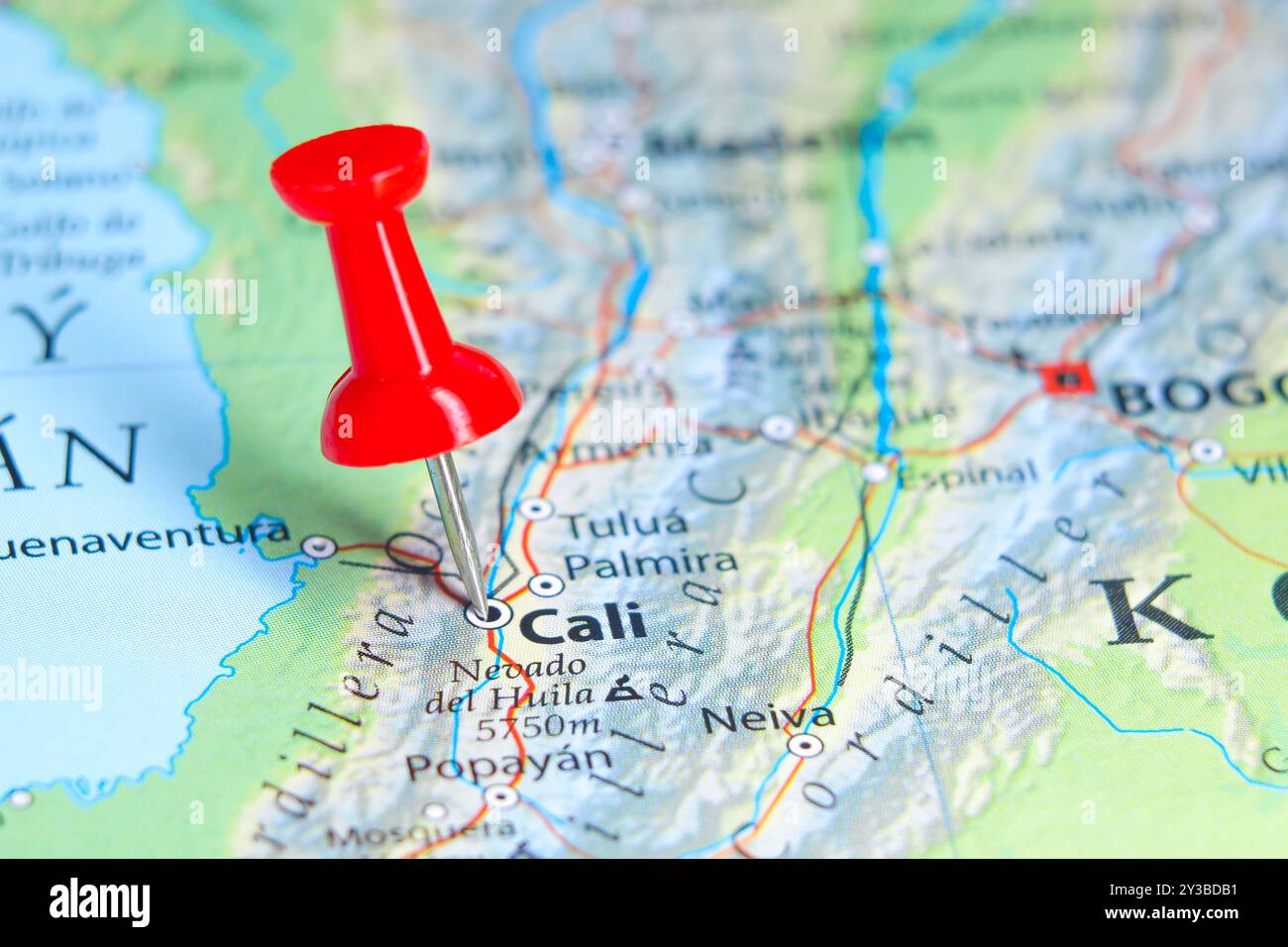 Cali colombia map hi-res stock photography and images - Alamy