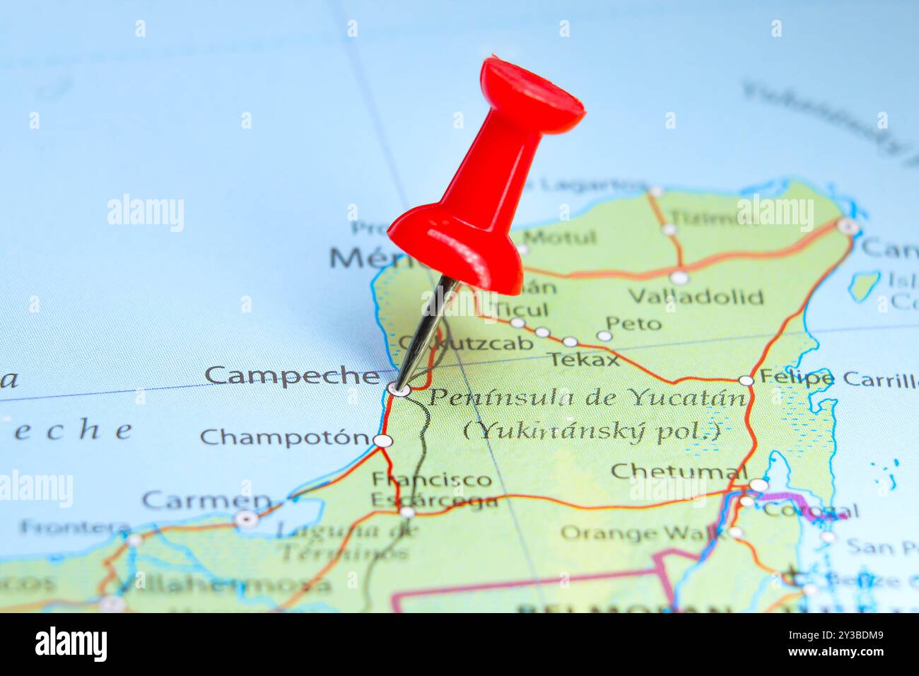 Mexico map pin hi-res stock photography and images - Alamy