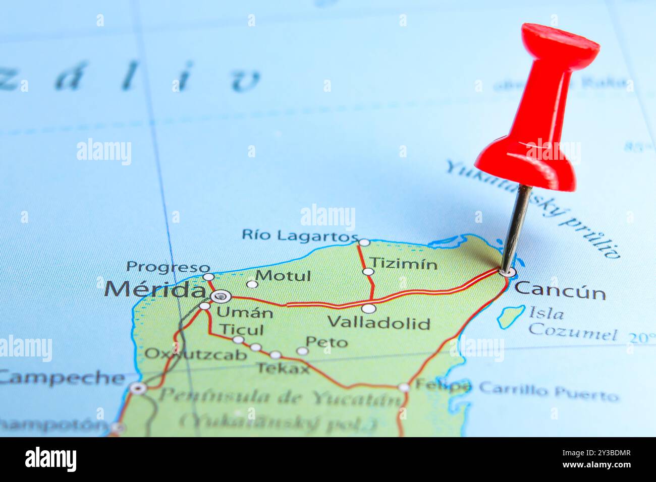 Cancun map hi-res stock photography and images - Alamy