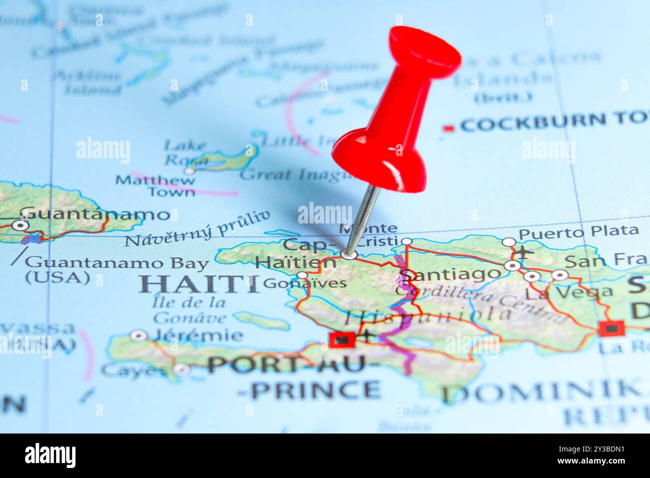 Haiti political map hi-res stock photography and images - Alamy