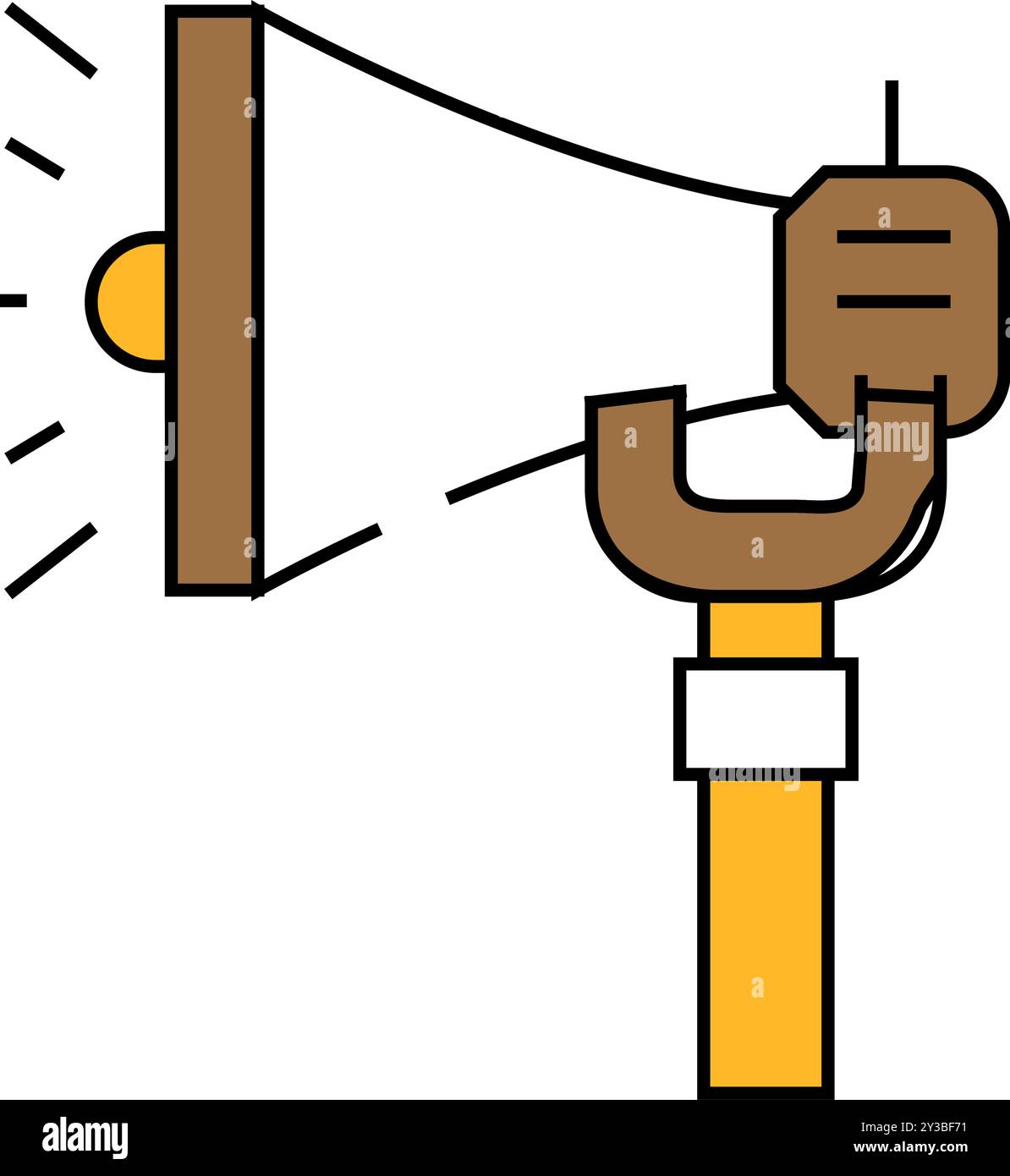 emergency siren alert icon color illustration Stock Vector Image & Art ...