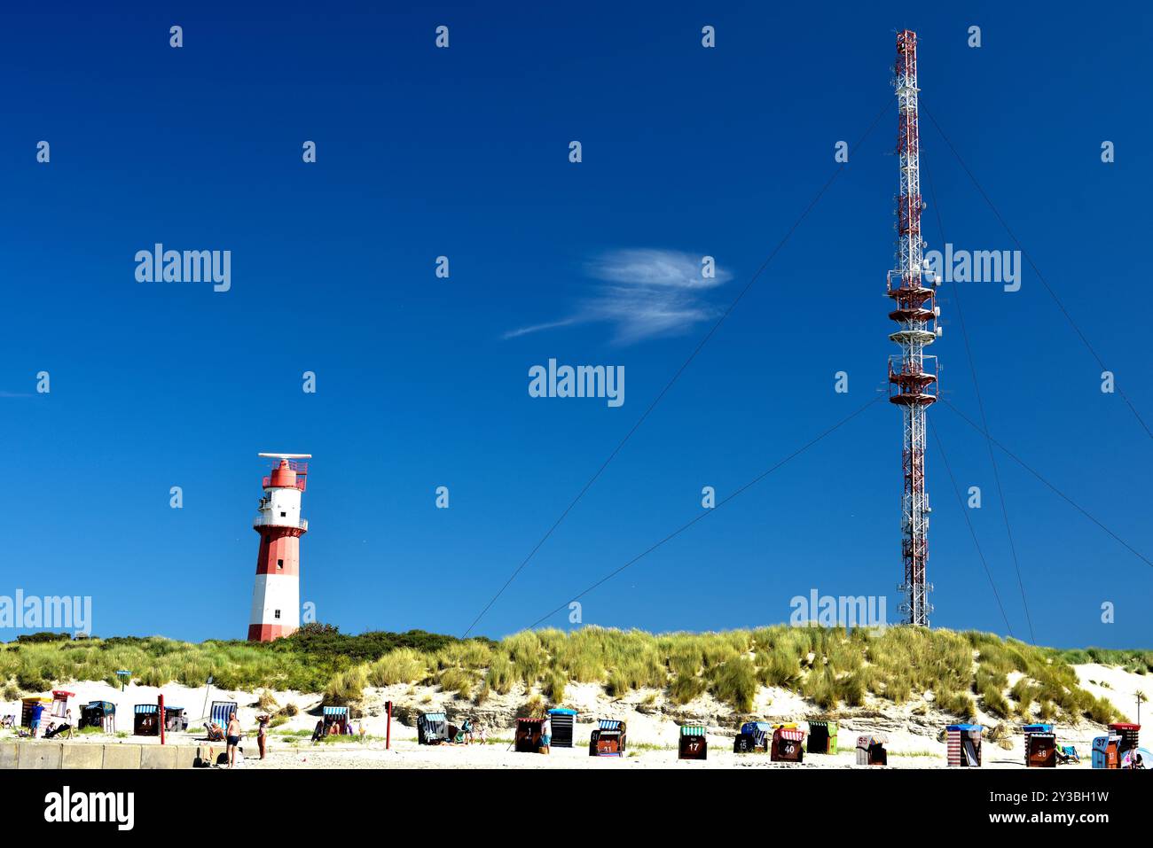 New Lighthouse of Borkum Stock Photo - Alamy