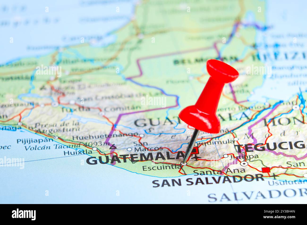 Map of escuintla hi-res stock photography and images - Alamy