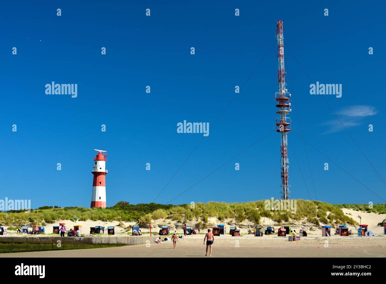 New Lighthouse of Borkum Stock Photo - Alamy