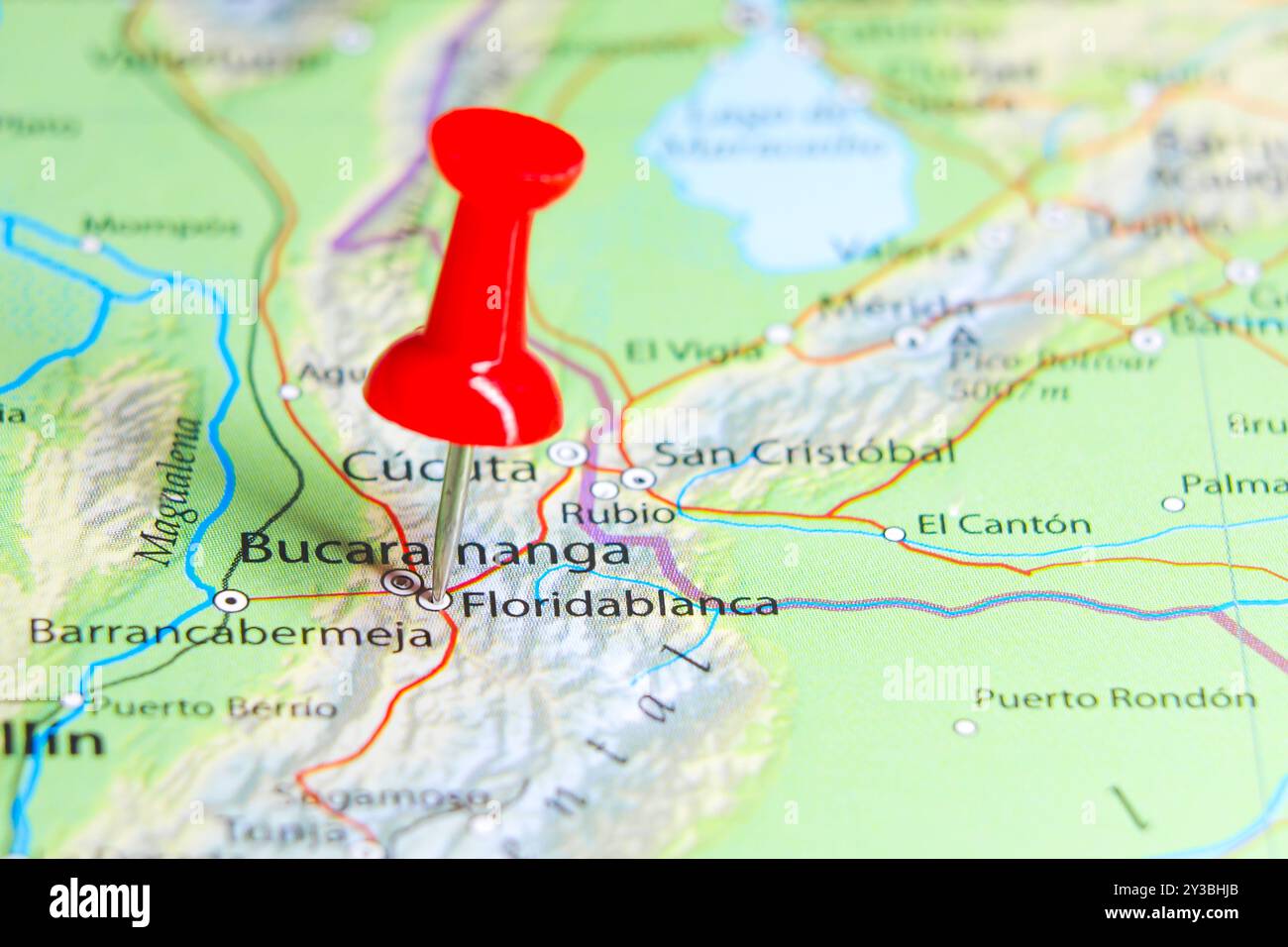 Floridablanca city map hi-res stock photography and images - Alamy