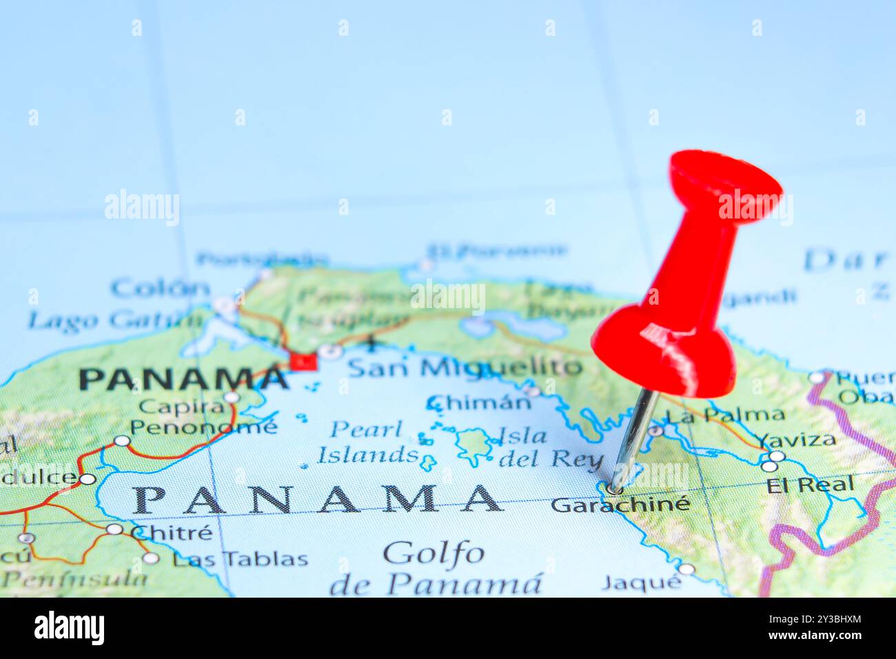 Panama globe location map hi-res stock photography and images - Alamy