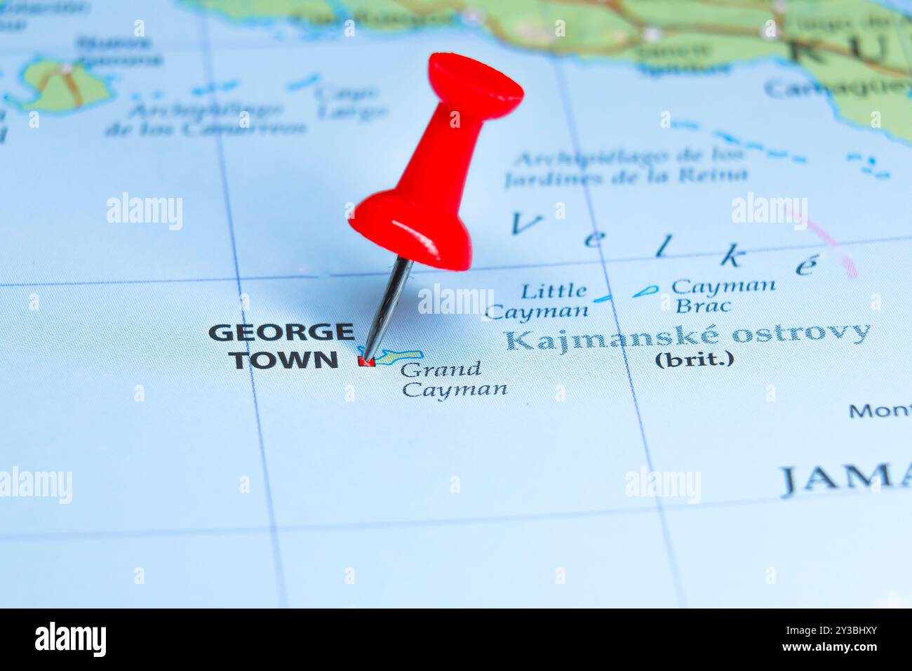 Grand cayman road map hi-res stock photography and images - Alamy