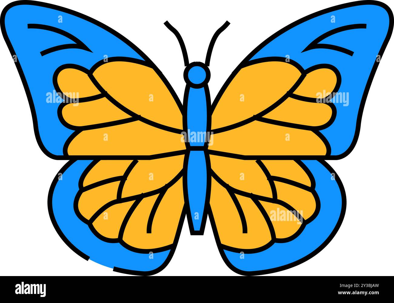 Monarch butterfly sticker Cut Out Stock Images & Pictures - Alamy