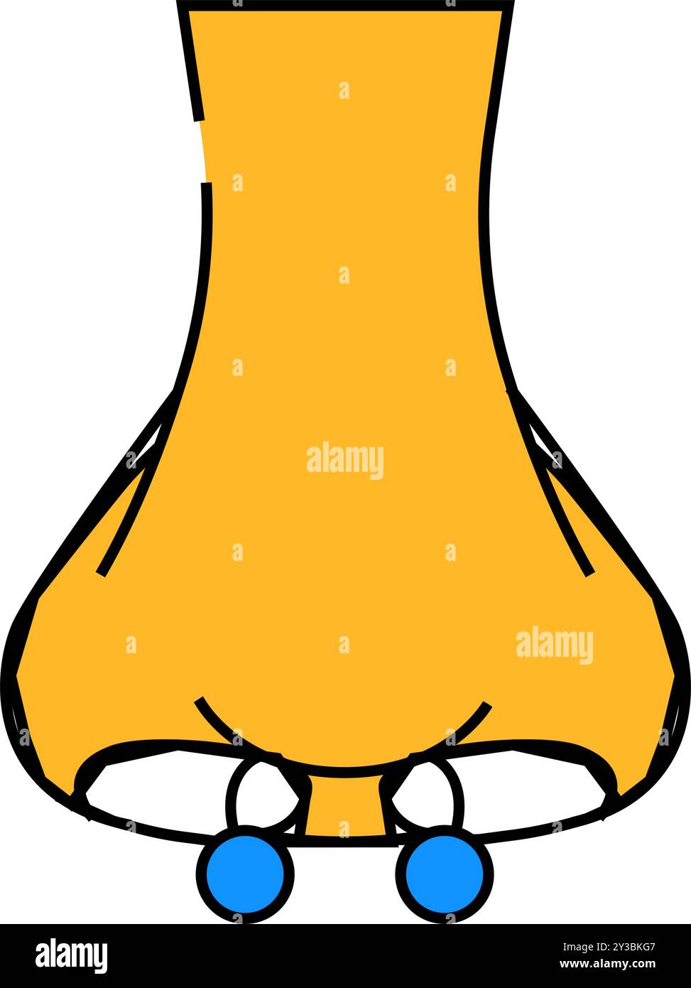 septum piercing fashion beauty icon color illustration Stock Vector ...