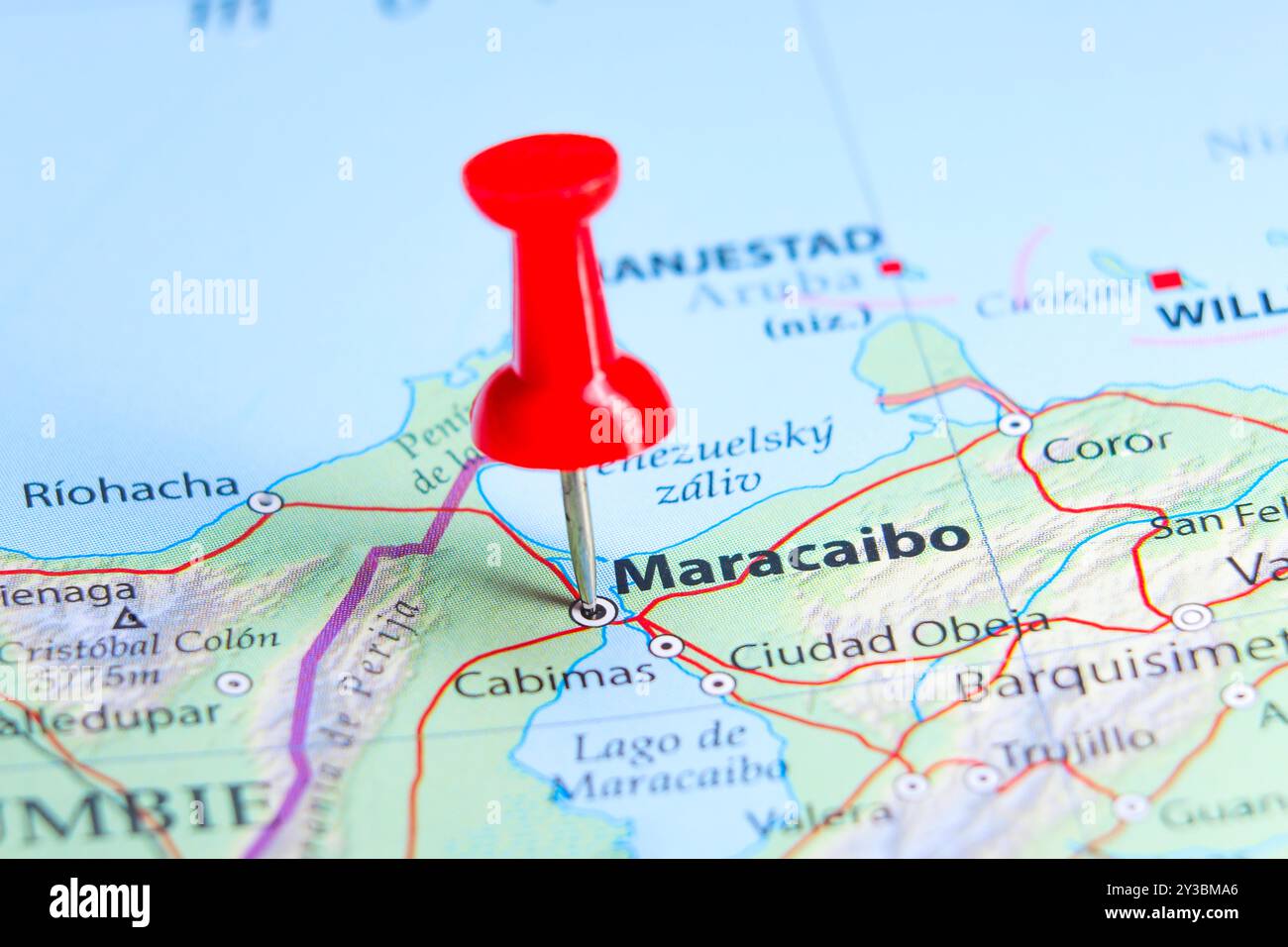 Maracaibo map hi-res stock photography and images - Alamy