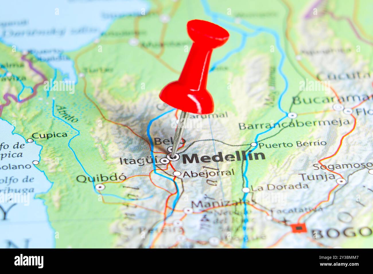 Map of medellin hi-res stock photography and images - Alamy
