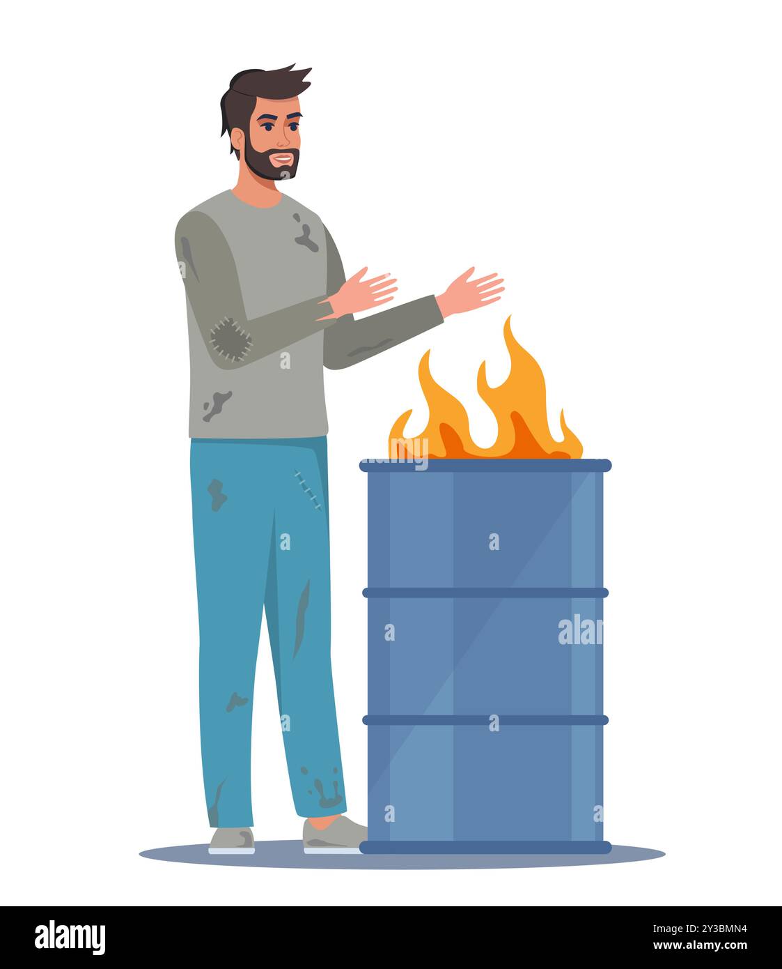 Poor guy Stock Vector Images - Alamy