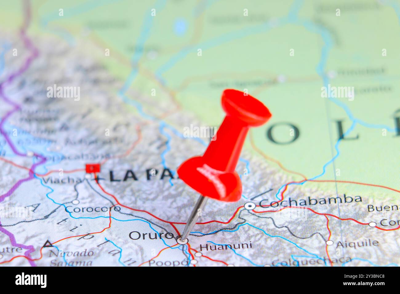 Bolivia map oruro hi-res stock photography and images - Alamy