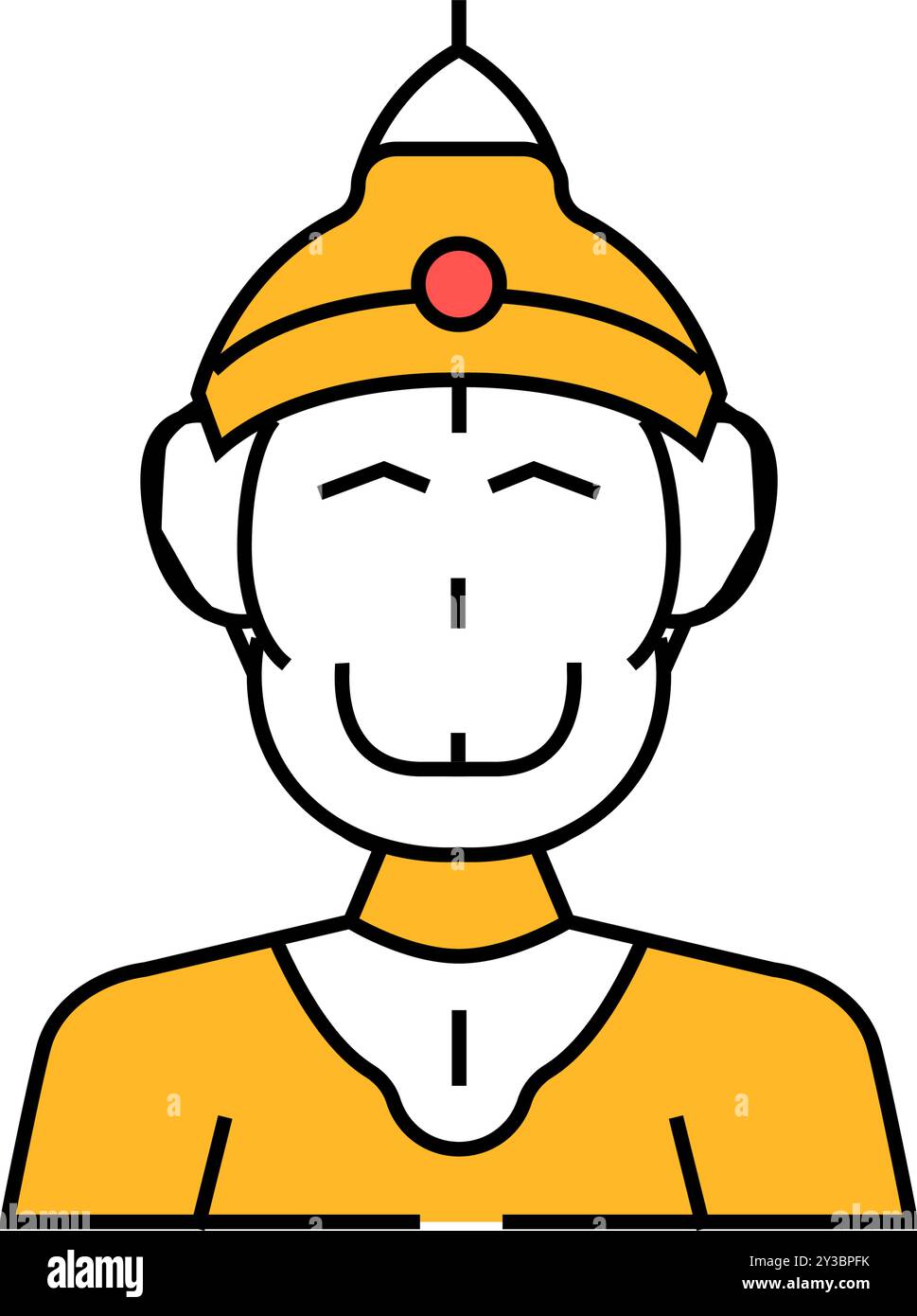 Hanuman temple statue Stock Vector Images - Alamy